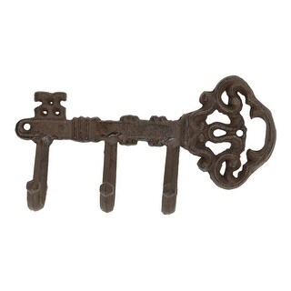 Ornate Old Fashioned Shaped Key Rack Holder Wall Decor Cast Iron ...