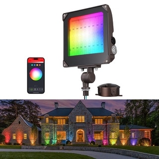 100W Smart RGBCW LED Flood Light, App Control, Commercial Area Light ...