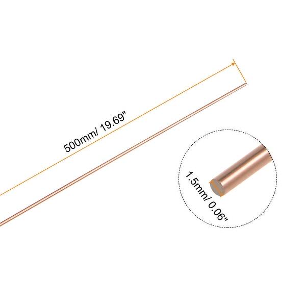 10Pcs Copper Brazing Rods Round Phosphorus Copper Solder Welding Stick ...