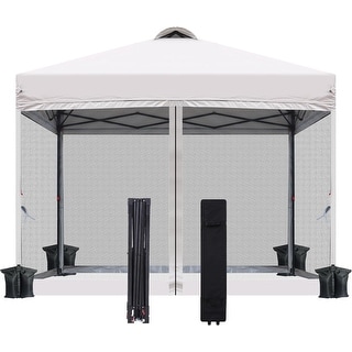 Canopy Tent, 10x10 Sunshade Shelter, Pop-Up Gazebo with UPF 50 ...