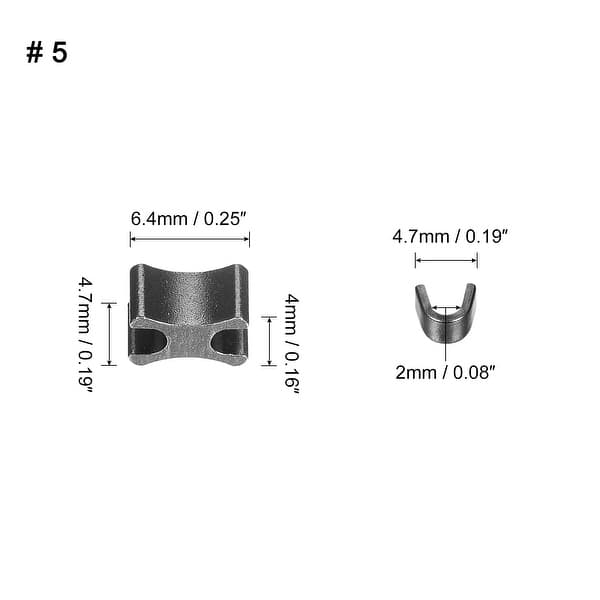 10Sets Zipper Slider Retainers, Top Stop & Bottom Stops for Bags Coats ...