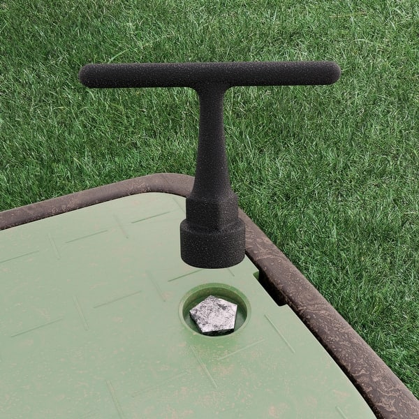 Jones Stephens M25900 Curb Box Wrench for Pentagon Curb Boxes - Bed ...