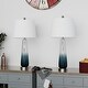 Maxax 28.75" Gradient Blue Bedside Table Lamp Set (Set of 2) - Bed Bath ...