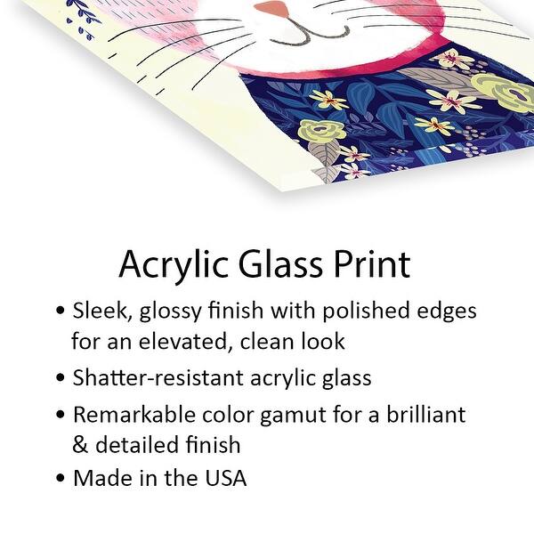 Mafi The Cat Print On Acrylic Glass by Mia Charro - Bed Bath & Beyond ...