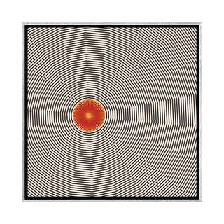iCanvas "Modern Art- Sun Illusion" by 5by5collective Framed - Bed Bath ...