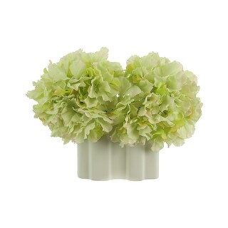 Hydrangeas Arranged in a Rectangular Ceramic Vase - Bed Bath & Beyond ...