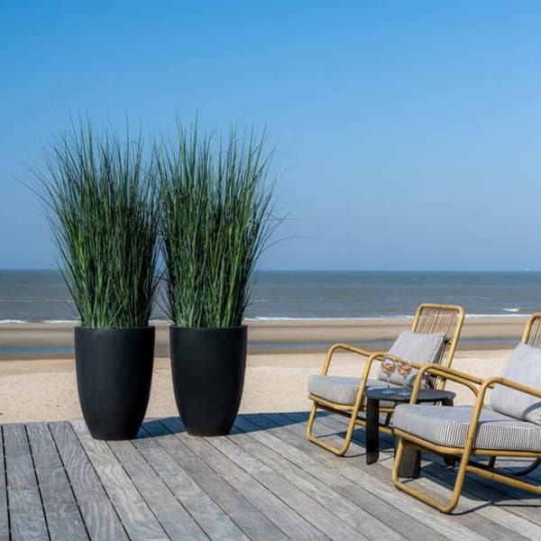 Pottery Pots 28.35"H Round Extra Large Fiberstone Indoor Outdoor Ben ...