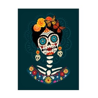Victoria Barnes 'Bright Day of the Dead II' Canvas Art - Bed Bath ...