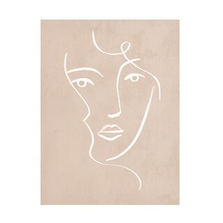 Victoria Barnes 'Curly Face I' Canvas Art - Bed Bath & Beyond - 39536855