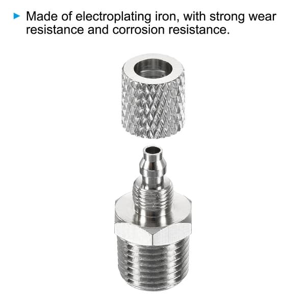 G1/8 Compression Fitting Connector Push Quick Connect Air Tube Adapter ...