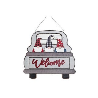 Mdf Wall Hanger (Truck With Gnomes - Welcome) - Bed Bath & Beyond ...
