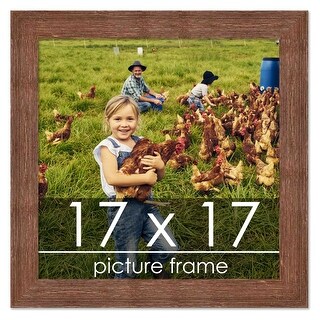 17x17 Distressed/Aged Color Wood Picture Square Frame - Bed Bath ...