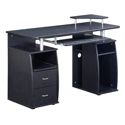 Home Office Executive Style Computer Desk with Storage - Overstock ...