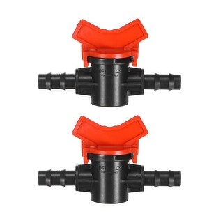 Barbed Ball Valve, for Drip Tubing Plastic In-Line Ball Valve Shut-Off ...