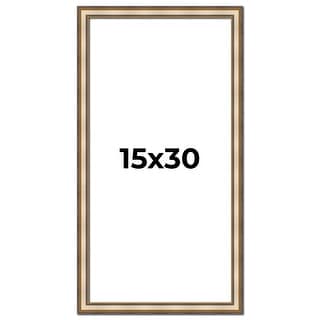 15x30 Frame Gold Solid Wood Shadow Box Width 1.5 Inches | Interior ...