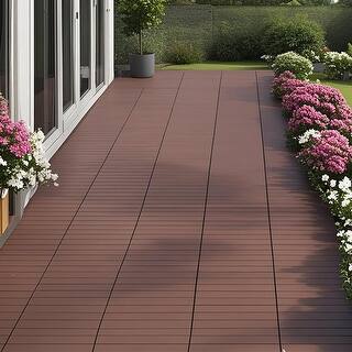 Plastic interlocking decking tiles - Bed Bath & Beyond - 43264365