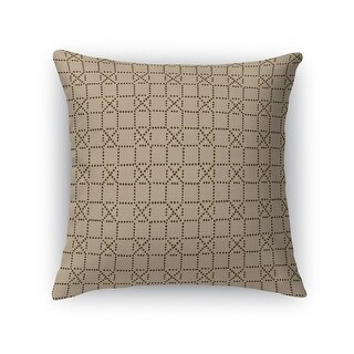 CHECKED TAN Accent Pillow By Kavka Designs - Bed Bath & Beyond - 33333502