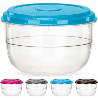 5.5-Quart Airtight Food Storage Container with Lid, Freezer & Microwave ...