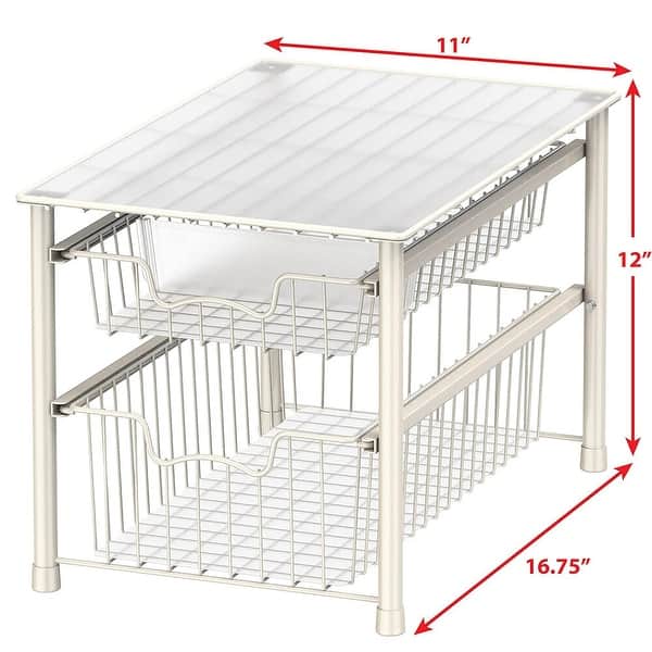 Stackable 2 Tier Sliding Basket Organizer Drawer - Bed Bath & Beyond ...