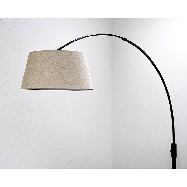 Orbita 82-In Retractable Arch Dimmable Floor Lamp include with15W LED ...