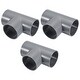 2 31/32" 3 Way Tee Pipe Fittings UPVC, 3 Pack Joint Coupling Pipe ...