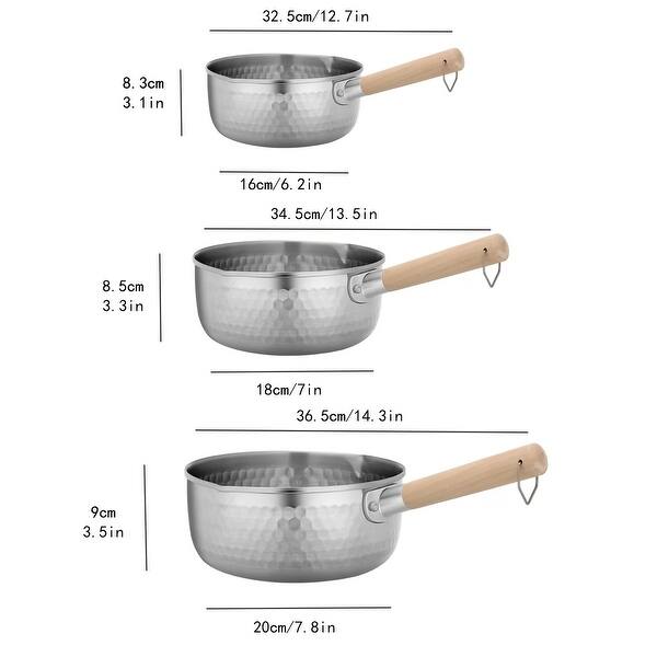 Stainless Steel Anti-Stick Pan, Japanese Style Snow Pan, Milk Pan - Bed ...