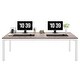 78.74 inch Extra Long 2 Person Double Computer Desk for Home Office ...