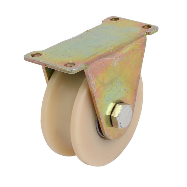 3-inch Dia 300KG Capacity U Groove Rigid Caster Wheel for Industrial ...