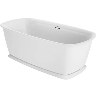 Jacuzzi Delicato 67" Free Standing Acrylic Soaking Tub with Center ...