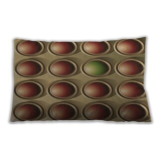 Ahgly Company Patterned Indoor-Outdoor Blood Red Brown Lumbar Throw ...