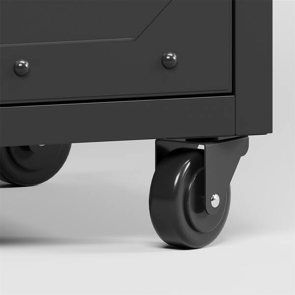 Steel Frame Locker with Ventilation Holes and Three Door - Bed Bath ...