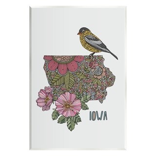 Stupell Iowa Mandala Pattern State Wall Plaque, Design By Valentina ...