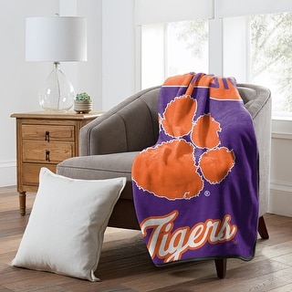 NCAA Officially Licensed Clemson Tigers 46" x 60" Microfiber Throw ...