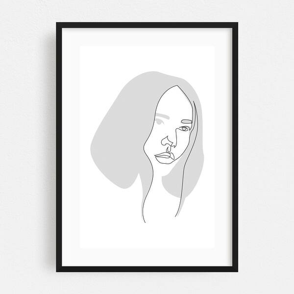 Bead Line Drawings Black White Dorm Art Fashion Art Print/Poster - Bed ...
