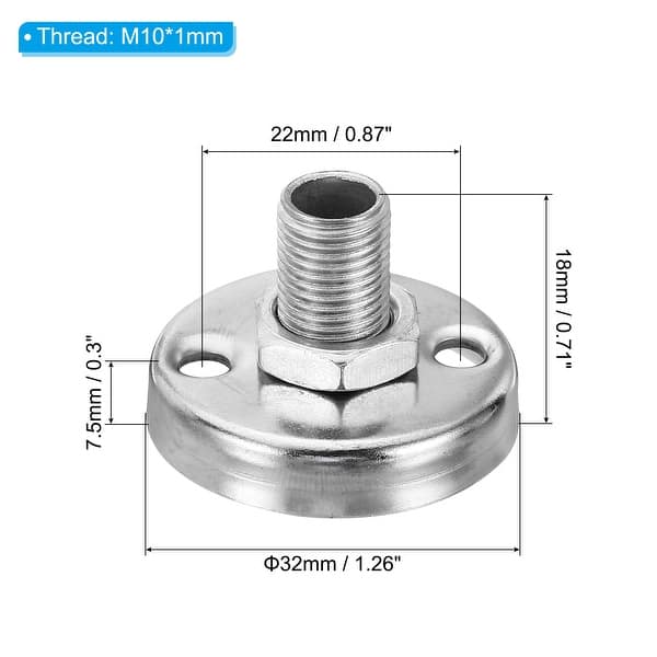 3pcs M10 Microphone Flange Mount Thread Table Mounting Base for ...