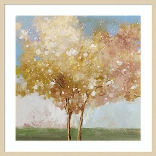 Autumn Trees by Allison Pearce Wood Framed Wall Art Print - Svelte ...