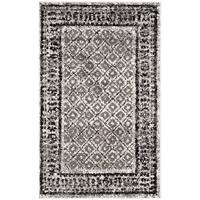 Checkered Border Non-slip Contemporary 26-inch Wide Runner Rug - On ...