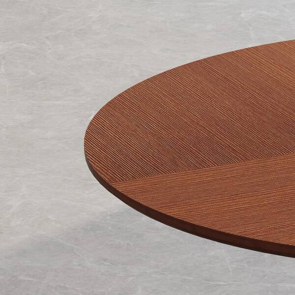 Dining Table with Printed OAK Color Grain Table Top - Bed Bath & Beyond ...