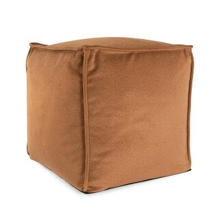 Qiviut Brown Square Pouf - Bed Bath & Beyond - 43329147