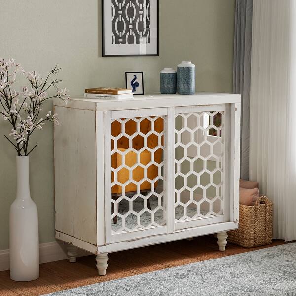 mirrored front sideboard
