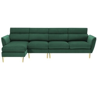Convertible Sectional Sofa Couch Flannel L Shape Furniture Couch - Bed ...