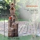 Alpine Corporation 35 in. Tall Outdoor 3 Tier Birdhouse Water Fountain ...