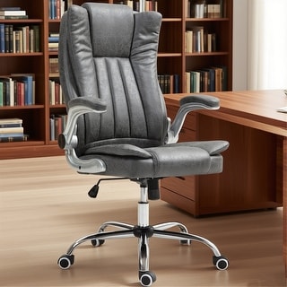 High Back Executive Adjustable Swivel Office Chair, Microfiber Desk ...