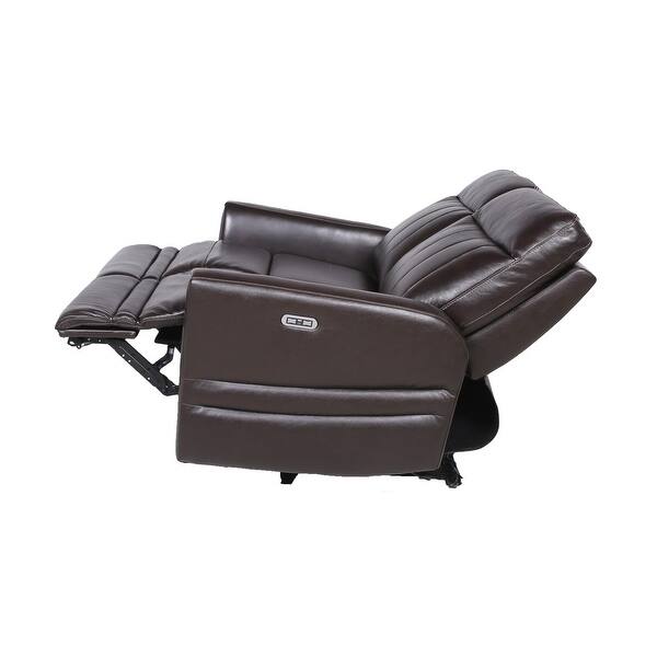 Sophisticated Motion Loveseat - Top-Grain Leather, Power Leg Rest ...