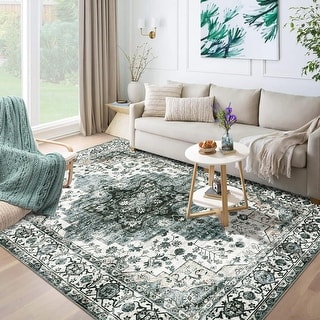Washable Vintage Area Rug 10x13 Extra Large Living Room Rugs - Bed Bath ...