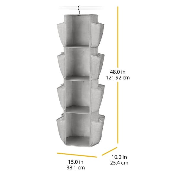 Whitmor Rotating 5-Shelf Closet Organizer with 30 Pockets - Bed Bath ...