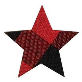 10/Set Red/Black Plaid Star Bowl Filler - 1.5" on all sides - Bed Bath ...