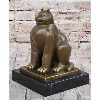 Fat Cat Gato Bronze Statue Sculpture Modern Art Figure After Fernando ...