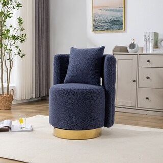 Upholstered Vanity Stool With Throw Pillow For Living Room - Bed Bath ...
