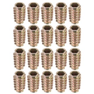 Threaded Insert Nuts Hex-Flush M8 Internal Threads 25mm Length 20pcs ...